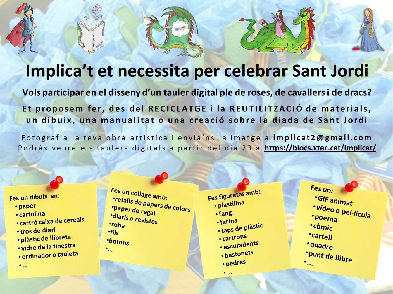 Activitats – Implicats per Sant Jordi