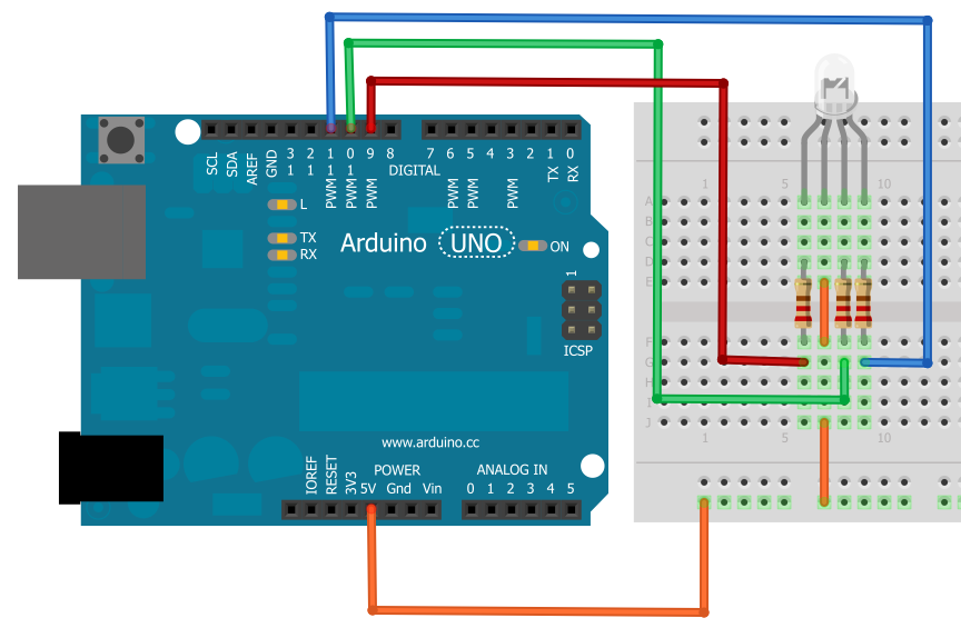 LED-RGB | Pràctiques amb Arduino a l'Institut Pompeu Fabra