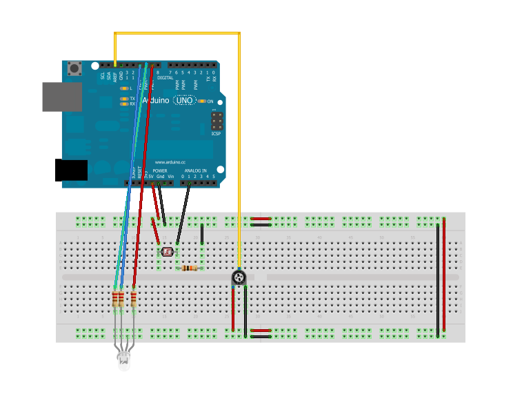 LDR i LED-RGB | Pràctiques amb Arduino a l'Institut Pompeu Fabra