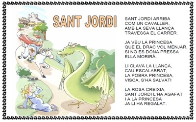 Poema i cançó de Sant Jordi – Recursos infantil 16-17