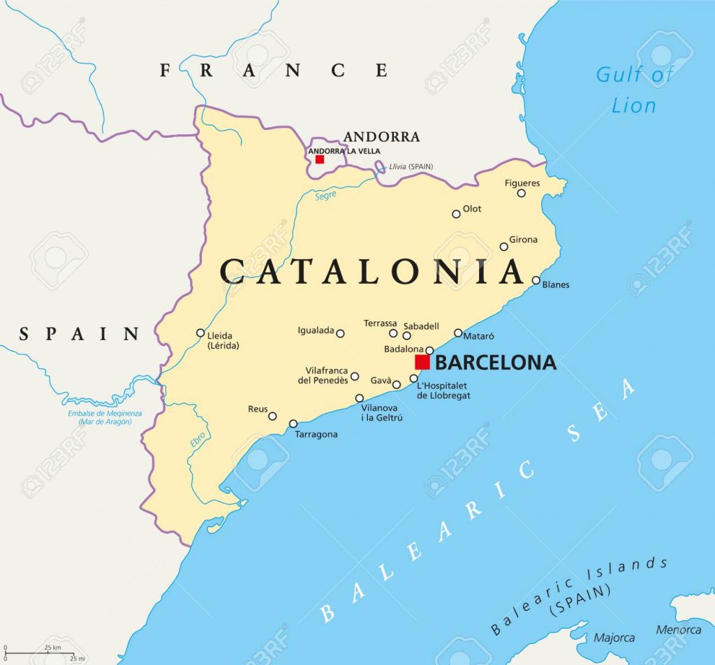 Independent Catalonia political map | Aprenent història