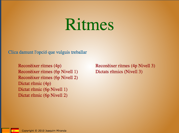 Exercicis de ritme | MÚSICA A L'ESCOLA CANONJA