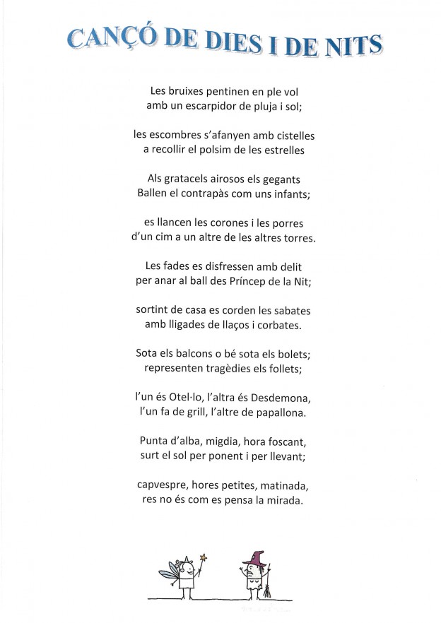 CANÇÓ DE DIES I DE NITS | La poesia del Miquel Desclot