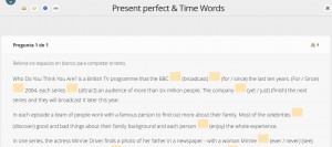 englishmarcbay | Unit 3 Grammar: Goconqr, Present Perfect & Time Words
