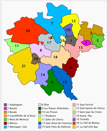 MAPA POLÍTIC | GUIA DE LA GARROTXA