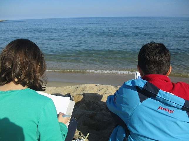 A prop del mar | Escola Fluvià: Moments d'escola