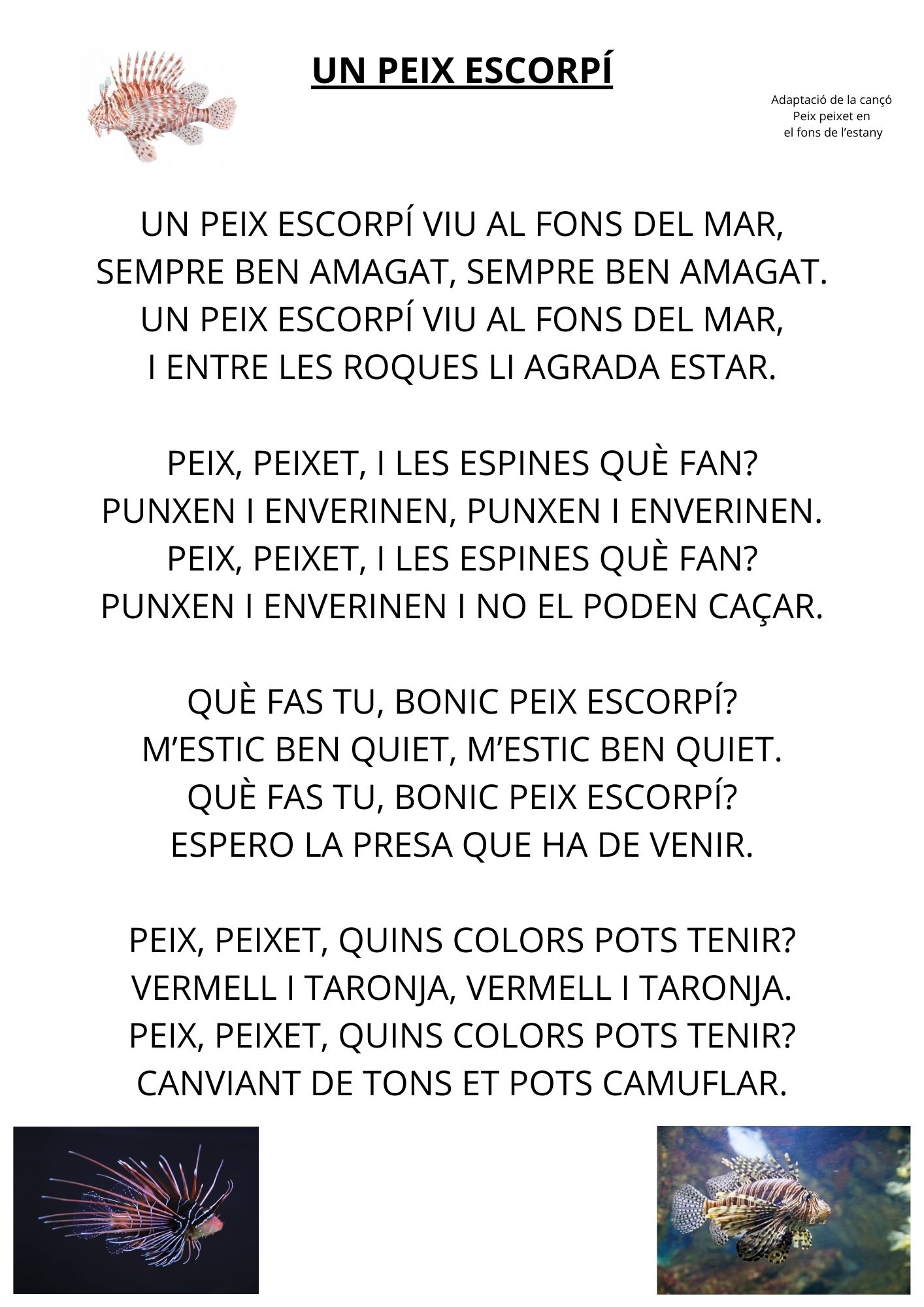 El peix escorpí | IE Catalunya – Música