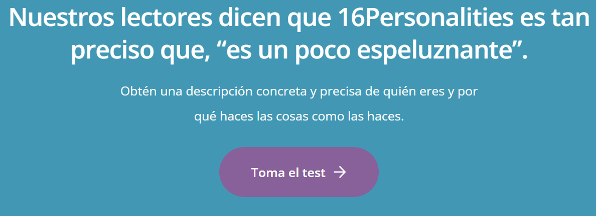 16Personalities test | Conèixer més de tu