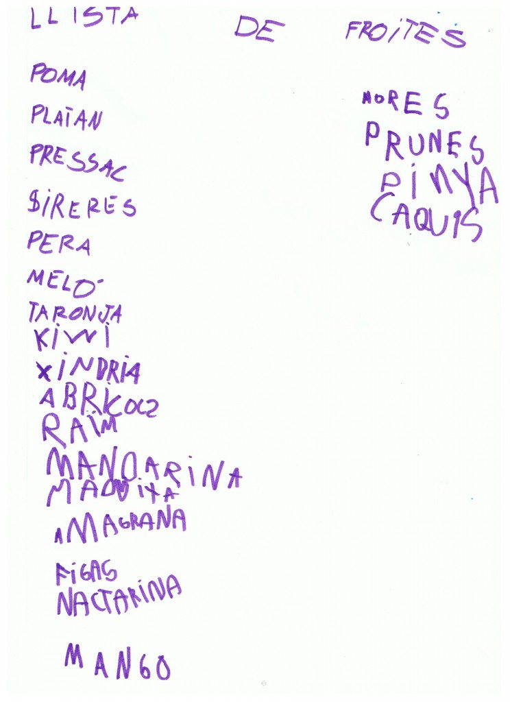 LES FRUITES I VERDURES QUE MENGEM A P5 | Alumnes de P5 Curs 2012 2013