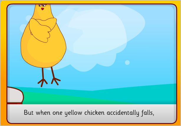 ten yellow chickens song | English P5